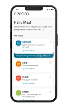 neoom APP - Das digitale Werkzeug für die Energiewende