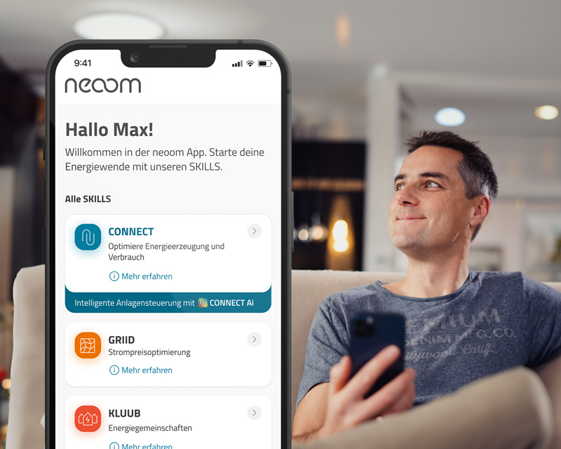 neoom APP - Das digitale Werkzeug für die Energiewende
