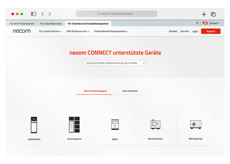 neoom APP - Das digitale Werkzeug für die Energiewende